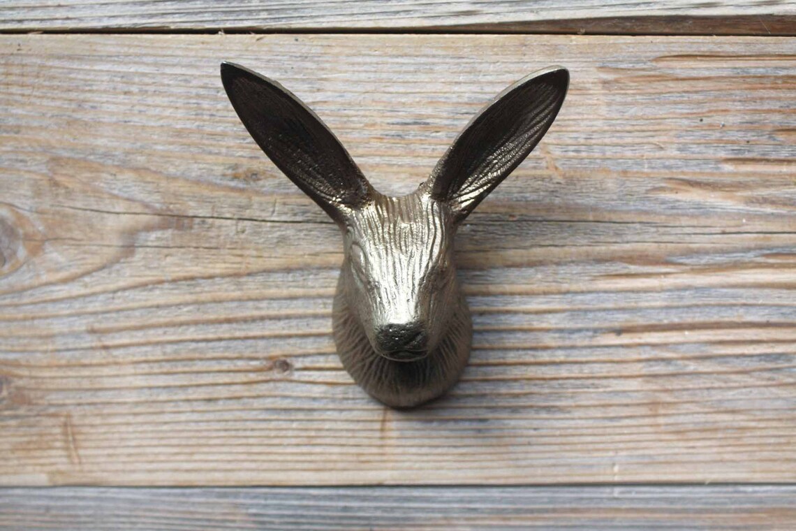 Rabbit or Bunny Hooks Entryway Coat or Wall Hare Hook - Etsy