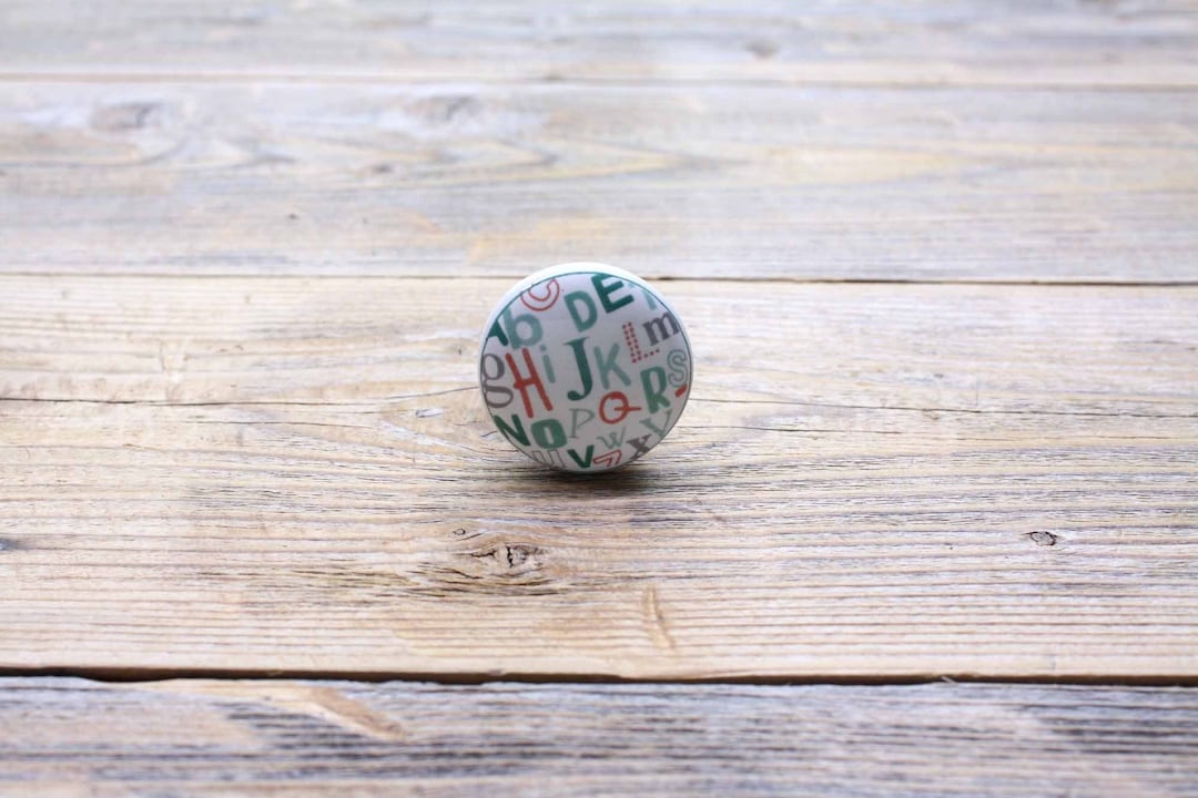 Alphabet Knob - Kids Room Dresser Handle or Pull - Etsy