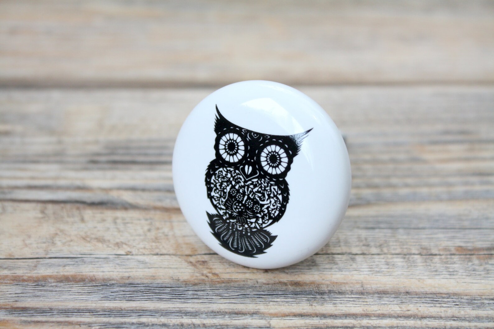 Owl Drawer Knob Dresser Drawer Pull Handle Ceramic | Etsy