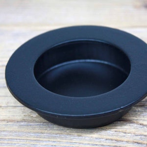 Recessed Circle Door Handle - Modern Inlay Door Handle - Etsy