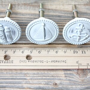 Nautical Knobs - Coastal Cabinet Handles - Bathroom Hardware Drawer ...