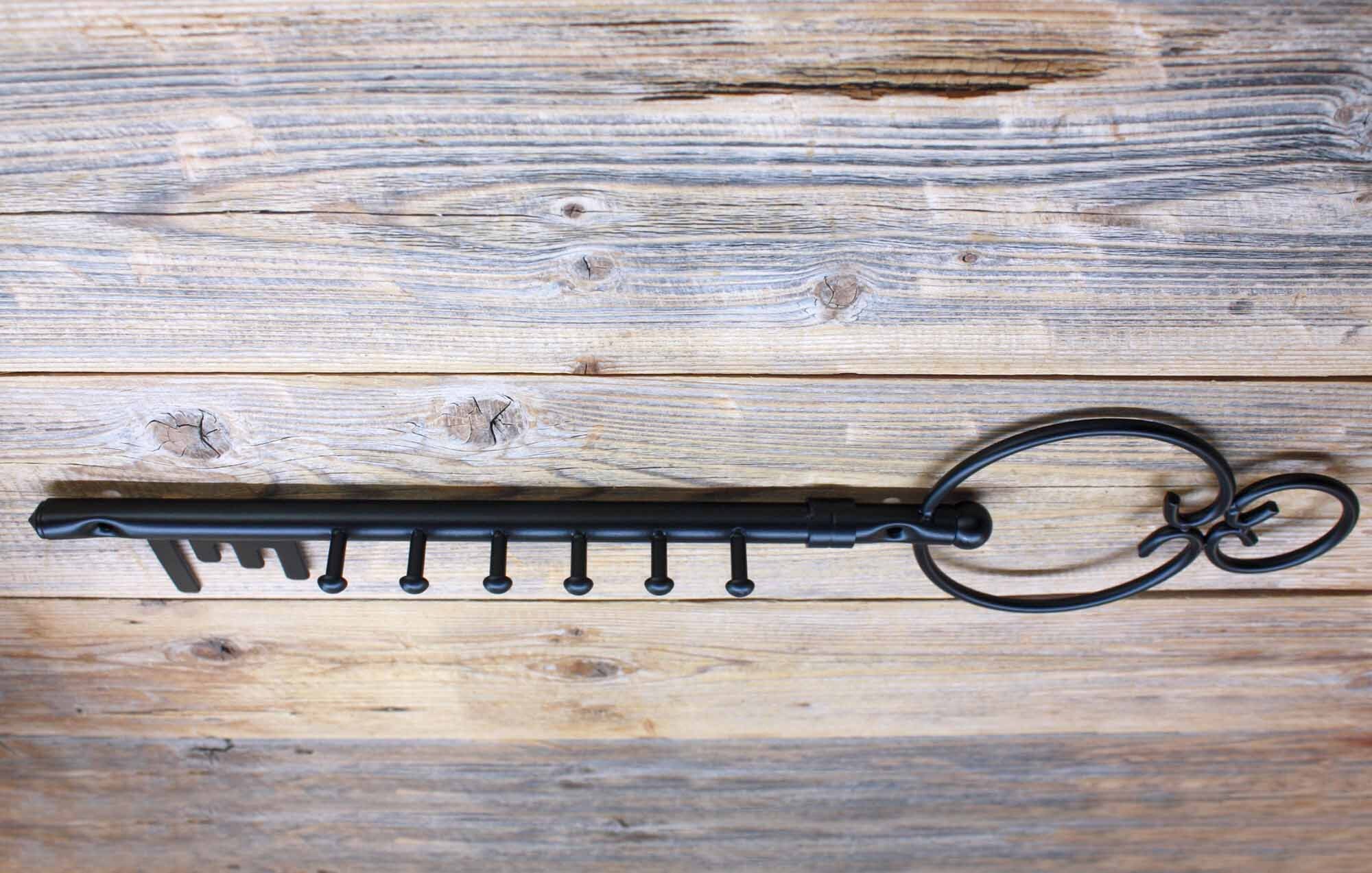 Black Modern Key Rack Entryway Key Holder for Wall - Etsy