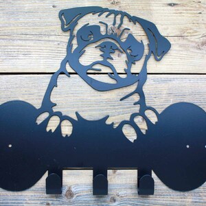 Pug Key Rack, Dog Lover Leash or Key Rack - Etsy
