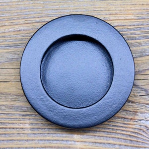 Recessed Circle Door Handle - Modern Inlay Door Handle - Etsy