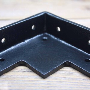 Forged Iron Corner Strap, Decorative Door, Trunk or Table Hardware - Etsy