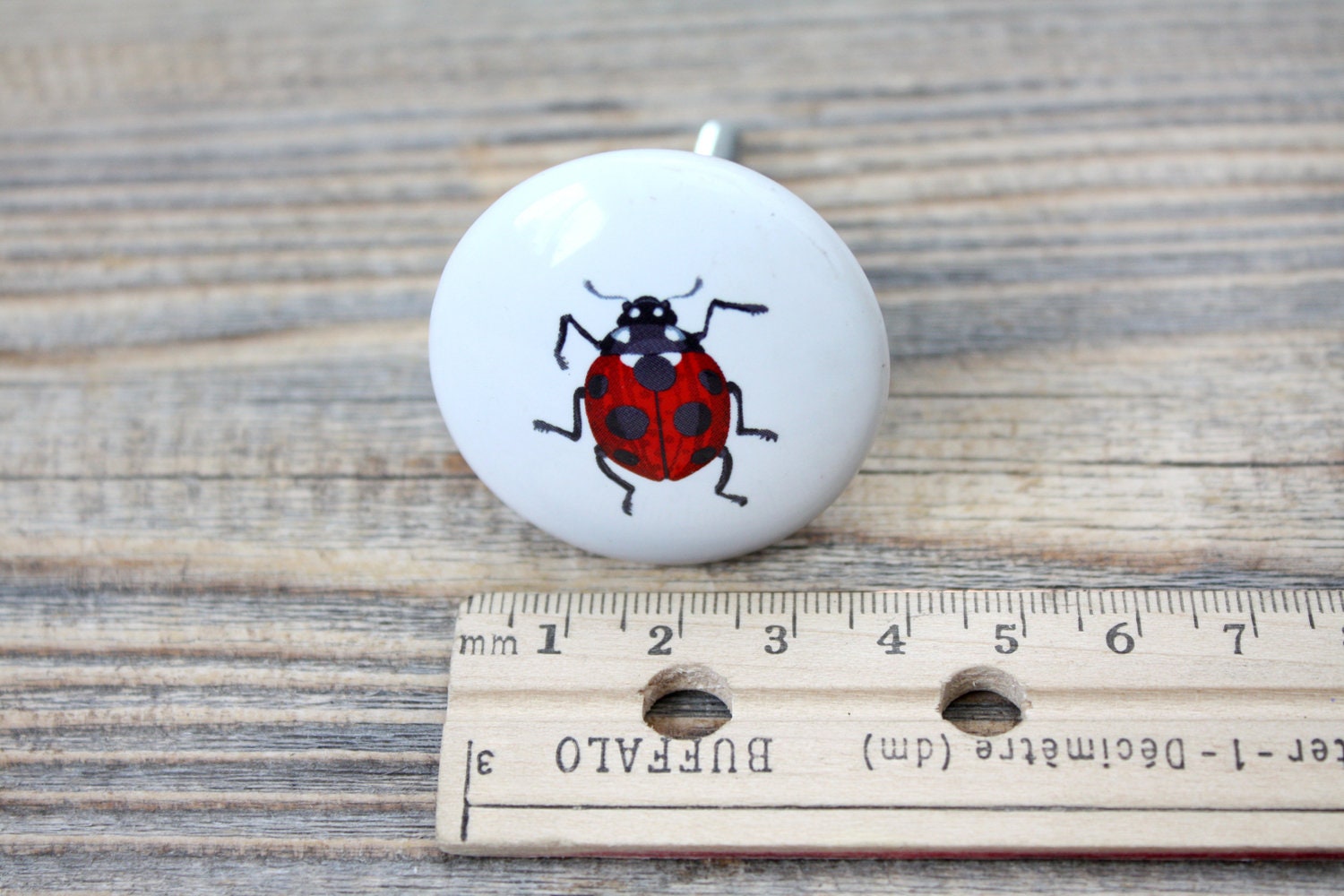 Ladybug Drawer Pull Ceramic Cabinet Knob Ladybug Decor | Etsy