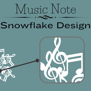 SVG Personalizable Music Snowflake Ornament - Wooden Christmas ...