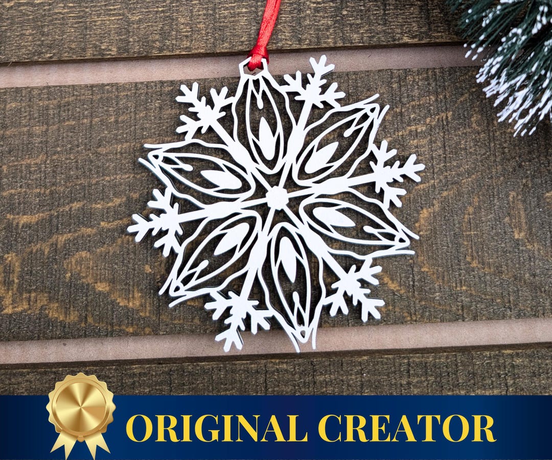 Vagina Snowflake Ornament - Funny Discreet Vulva Holiday Christmas ...
