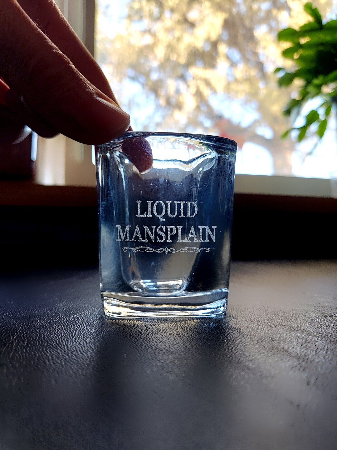 Liquid Mansplain Heavy Base Laser Engraved Shot Glass - Funny Barware ...
