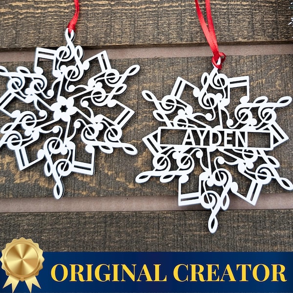 Treble Snowflake - Etsy