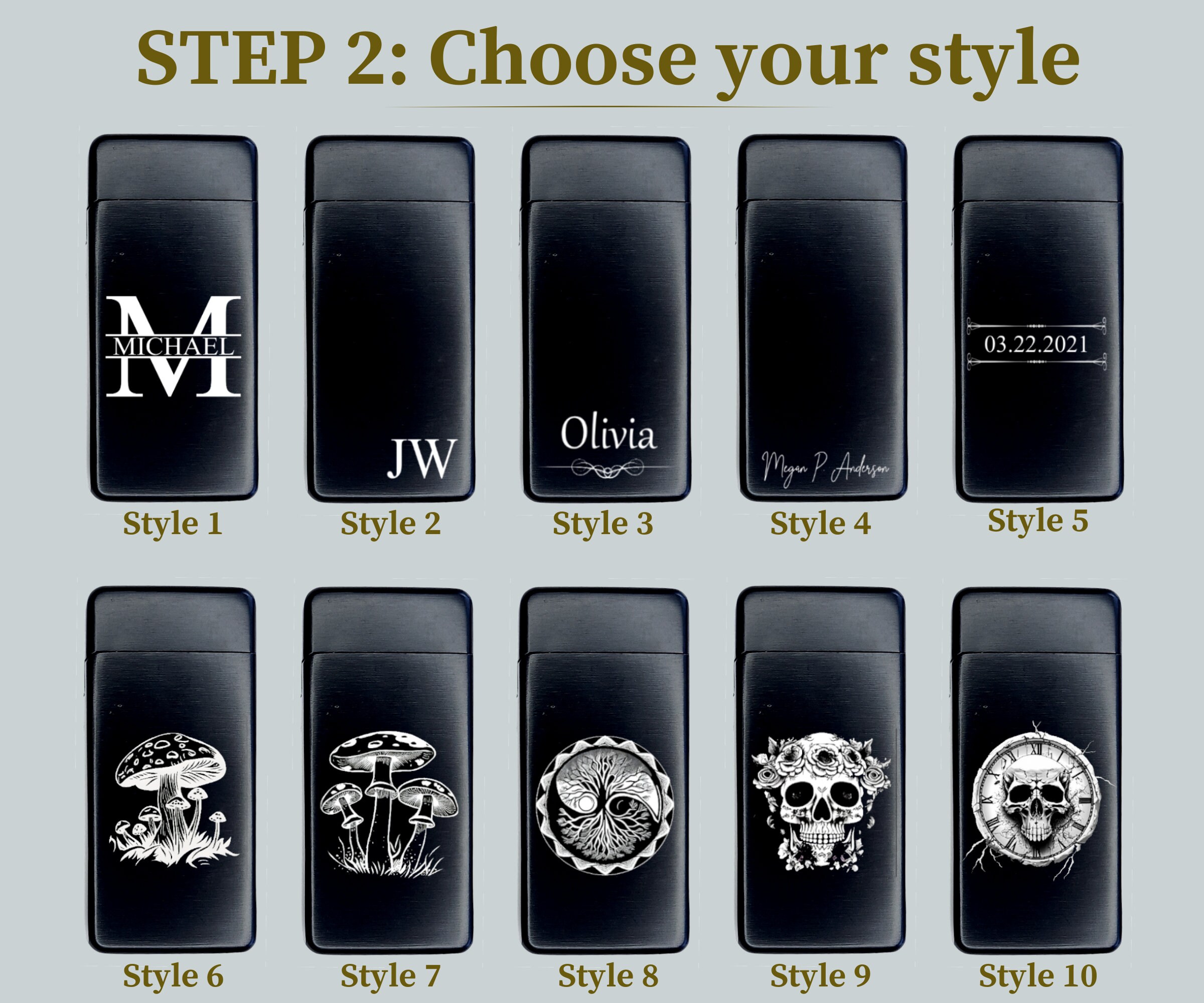 Personalized Electric Dual Arc Lighter - Rechargeable USB Windproof ...