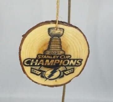 2021 Lightning Inspired Wood Slice Stanley Cup Ornament, 2020 Stanley ...