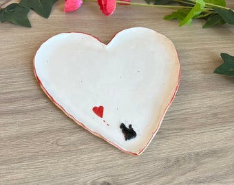 Ceramic Cat Shaped Plate - Etsy