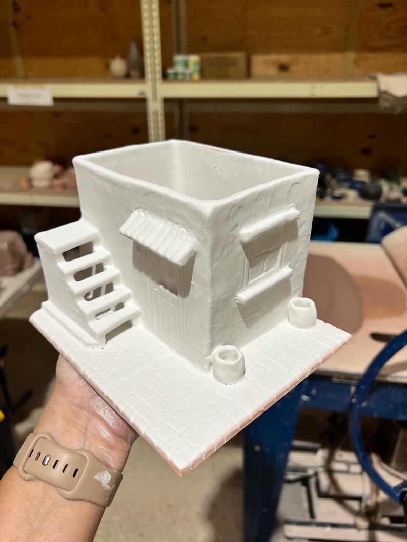 Little Village Planter Template: DIY Pottery, Clay Slab Hand Building ...
