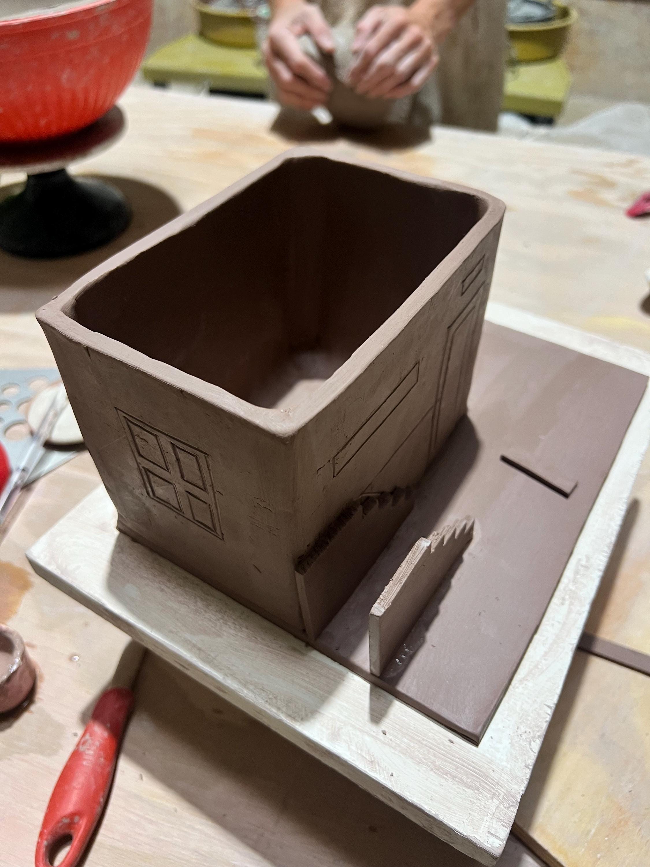 Little Village Planter Template: DIY Pottery, Clay Slab Hand Building ...