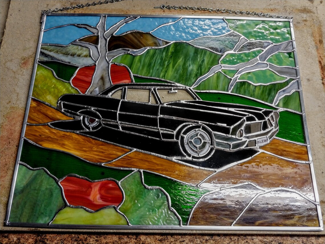 Antique Car Panel. Have Your Favorite Car Made Into a Stained Glass ...