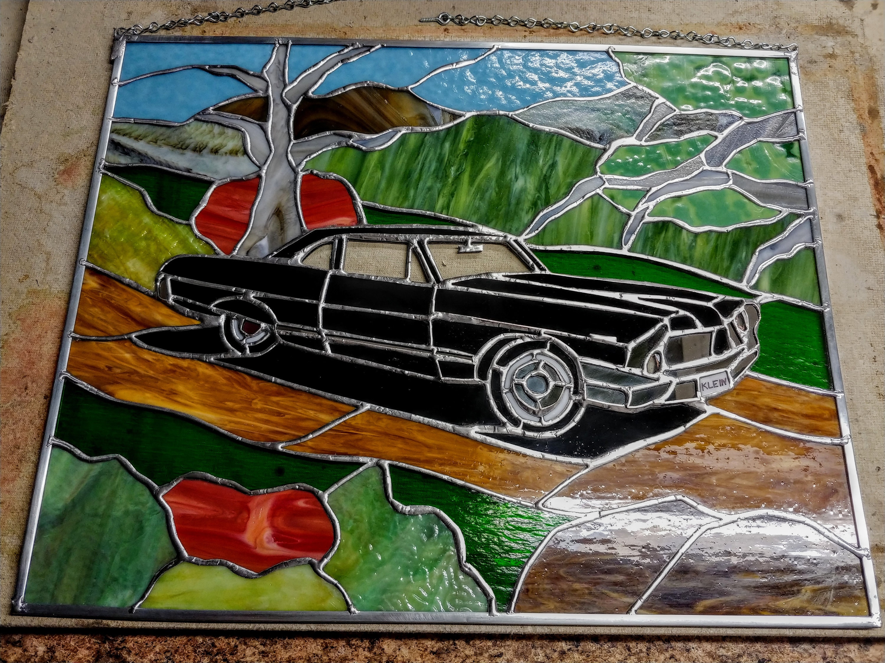 Antique Car Panel. Have Your Favorite Car Made Into a Stained Glass ...