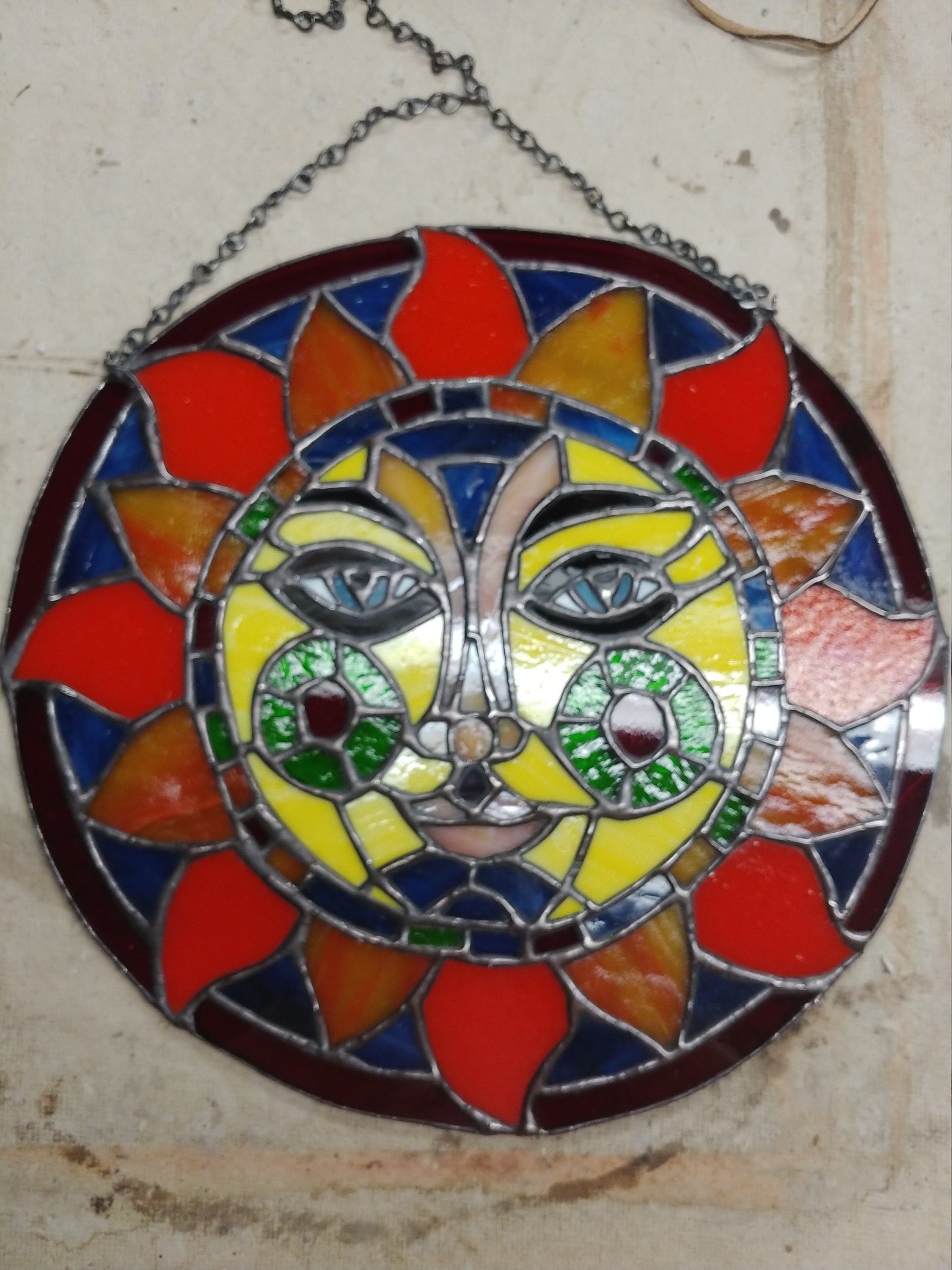 Stained Glass Sun - Etsy