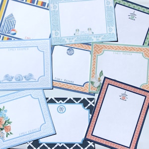 Personalized Note Cards (4.5"x5.5" With White Envelopes) Series A - Etsy