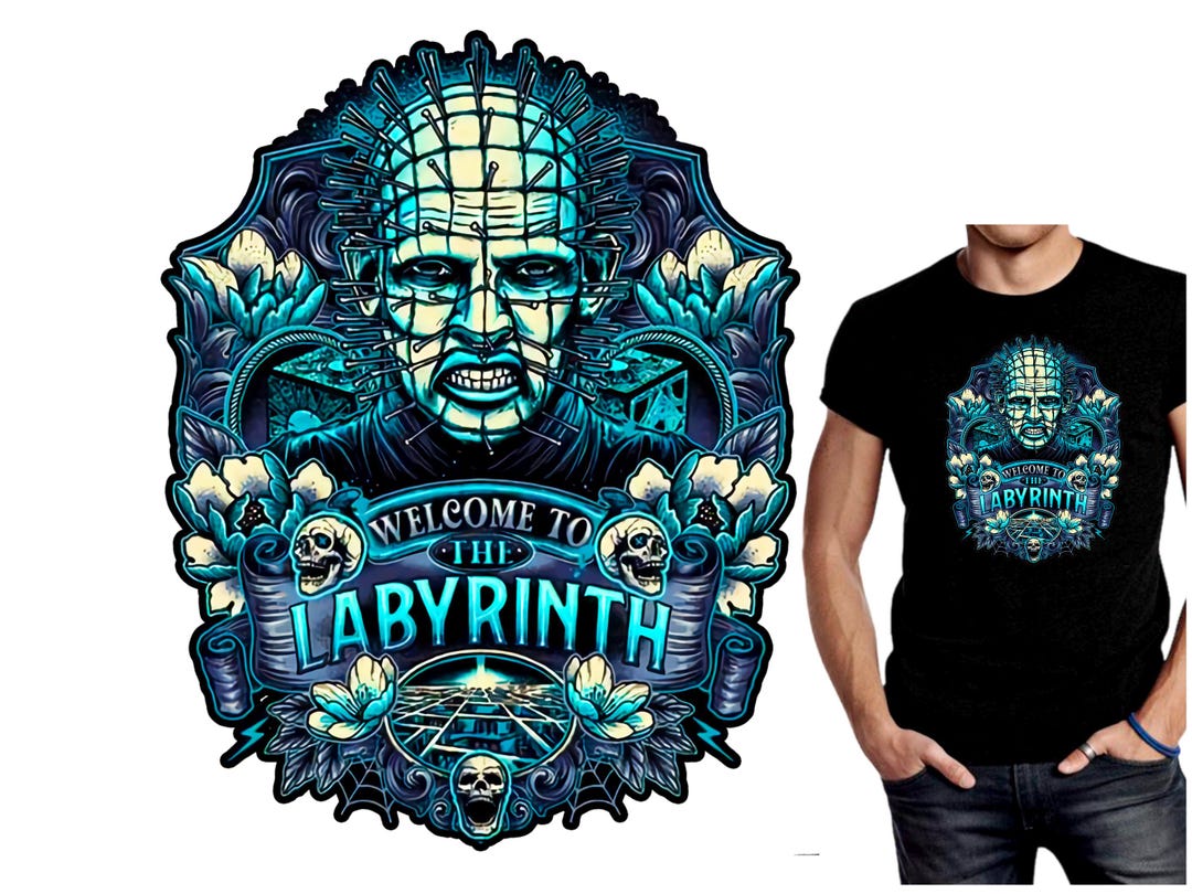 Horror Pinhead From Hellraiser Inspired Design Tee - Etsy