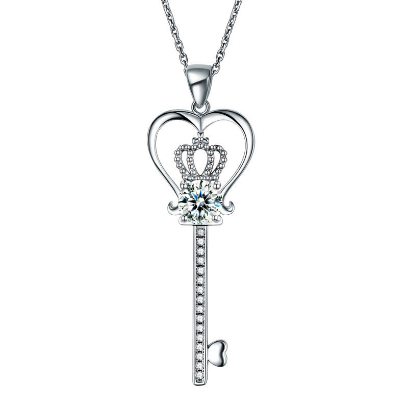 Crown Key Necklace - Etsy