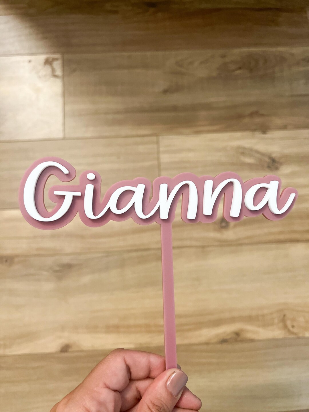 Custom Name Cake Topper, Birthday Party Decor, Acrylic Cake Topper ...