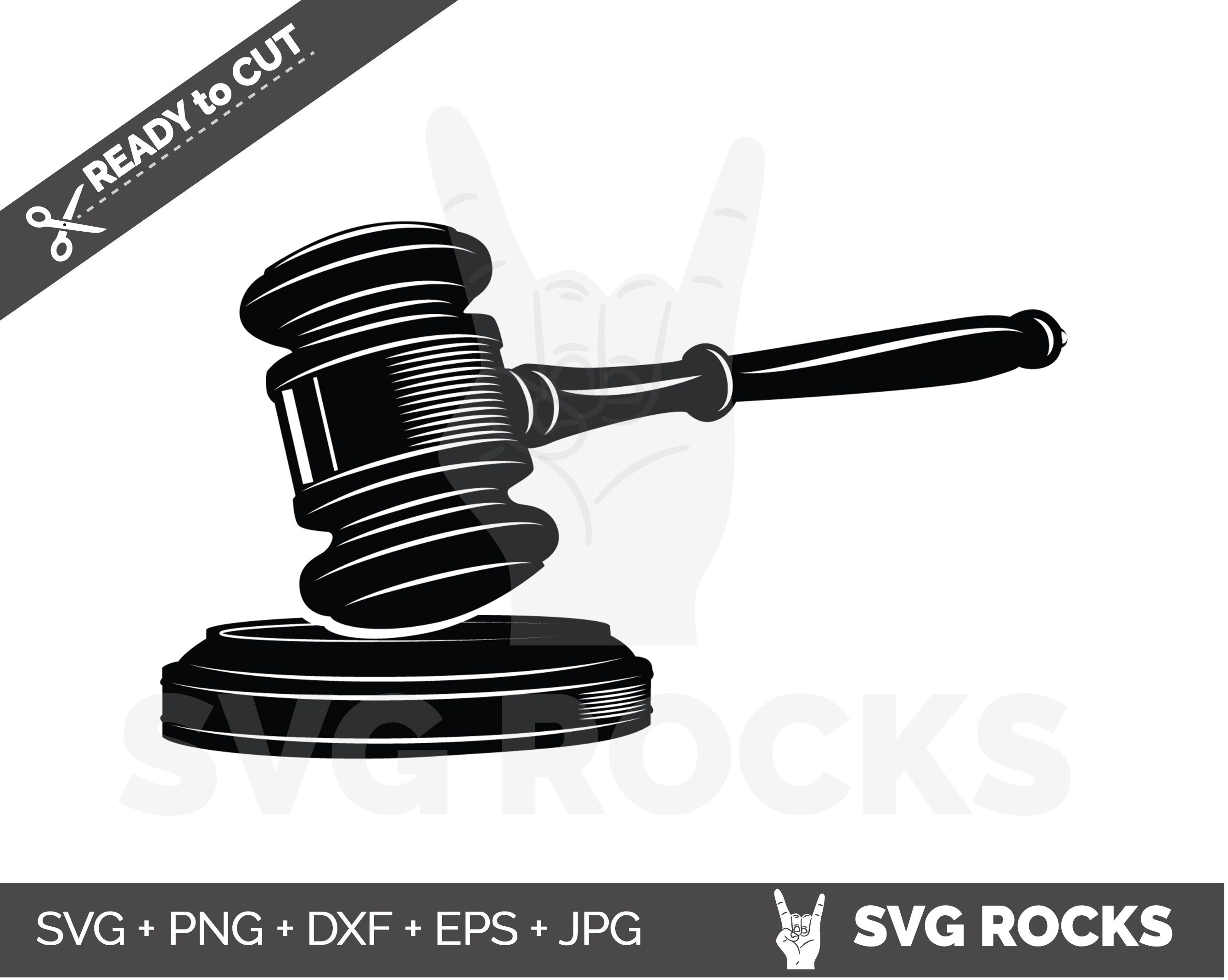 Gavel Silhouette Vector
