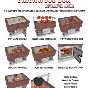 How to Build a Smoker Grill • BBQ • Pig Roaster • Rotisserie • Bread ...