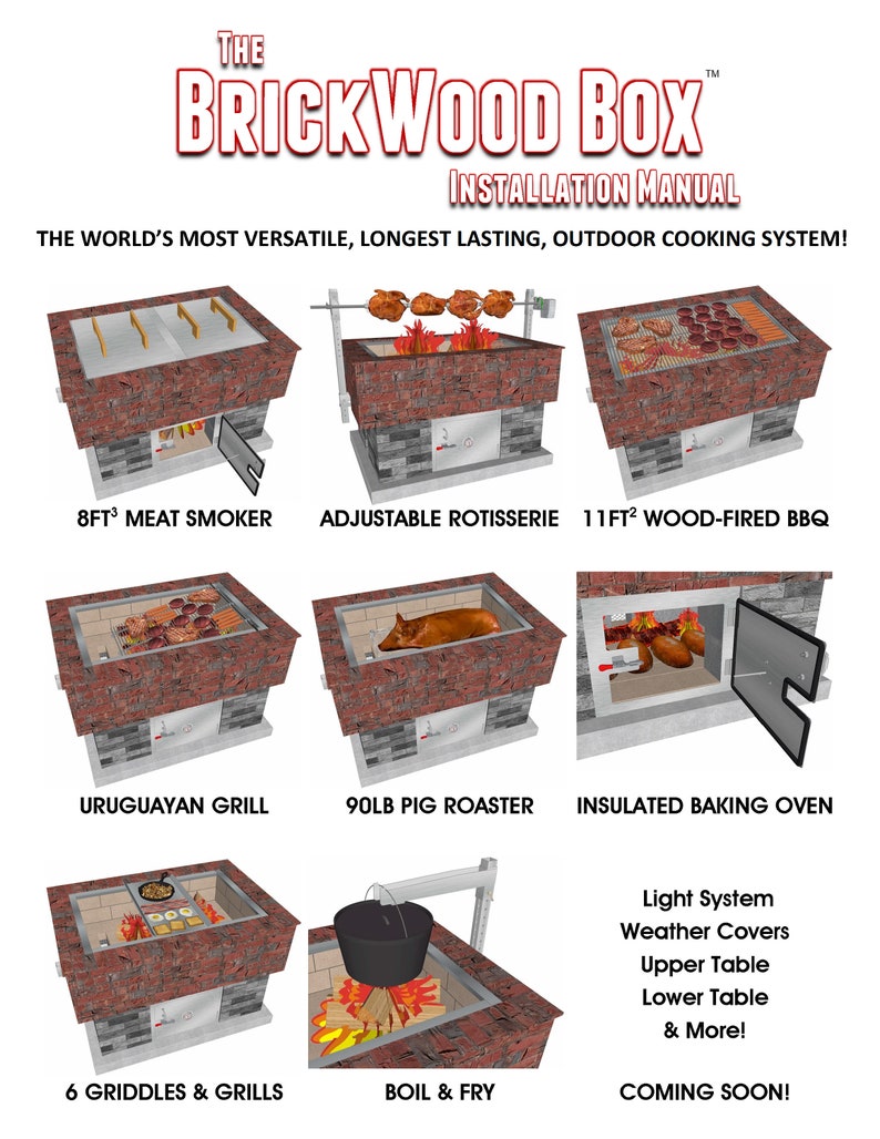 DIY BBQ Smoker Plans PDF – Wood Fired Oven, Grill, Pig Roaster ...