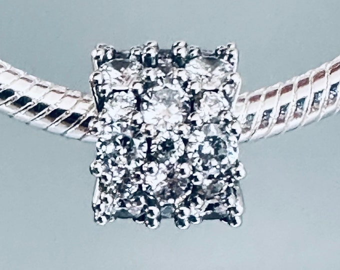 Pandora Charms, Pandora CLEAR Sparkle Charm 798487C01 /pandora Bracelet ...