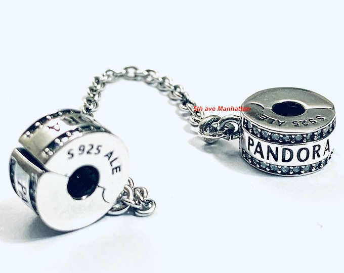 Pandora Logo Signature SILVER SAFETY CHAIN 792057CZ-05 /pandora ...