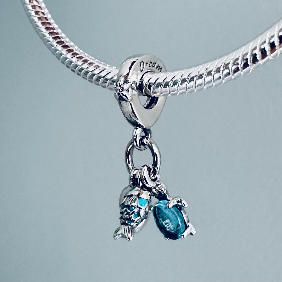 Pandora Charms, Fish, Sea Turtle & Conch Triple Dangle Charm 791697C01 /pandora Dangle/pandora ...