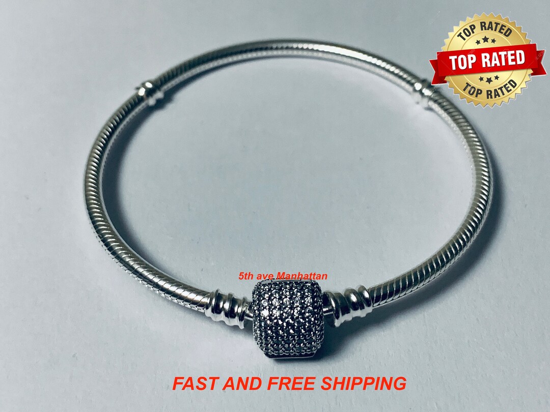 Authentic Pandora Bracelets, Pandora Moments Sparkling Pave Clasp Snake ...