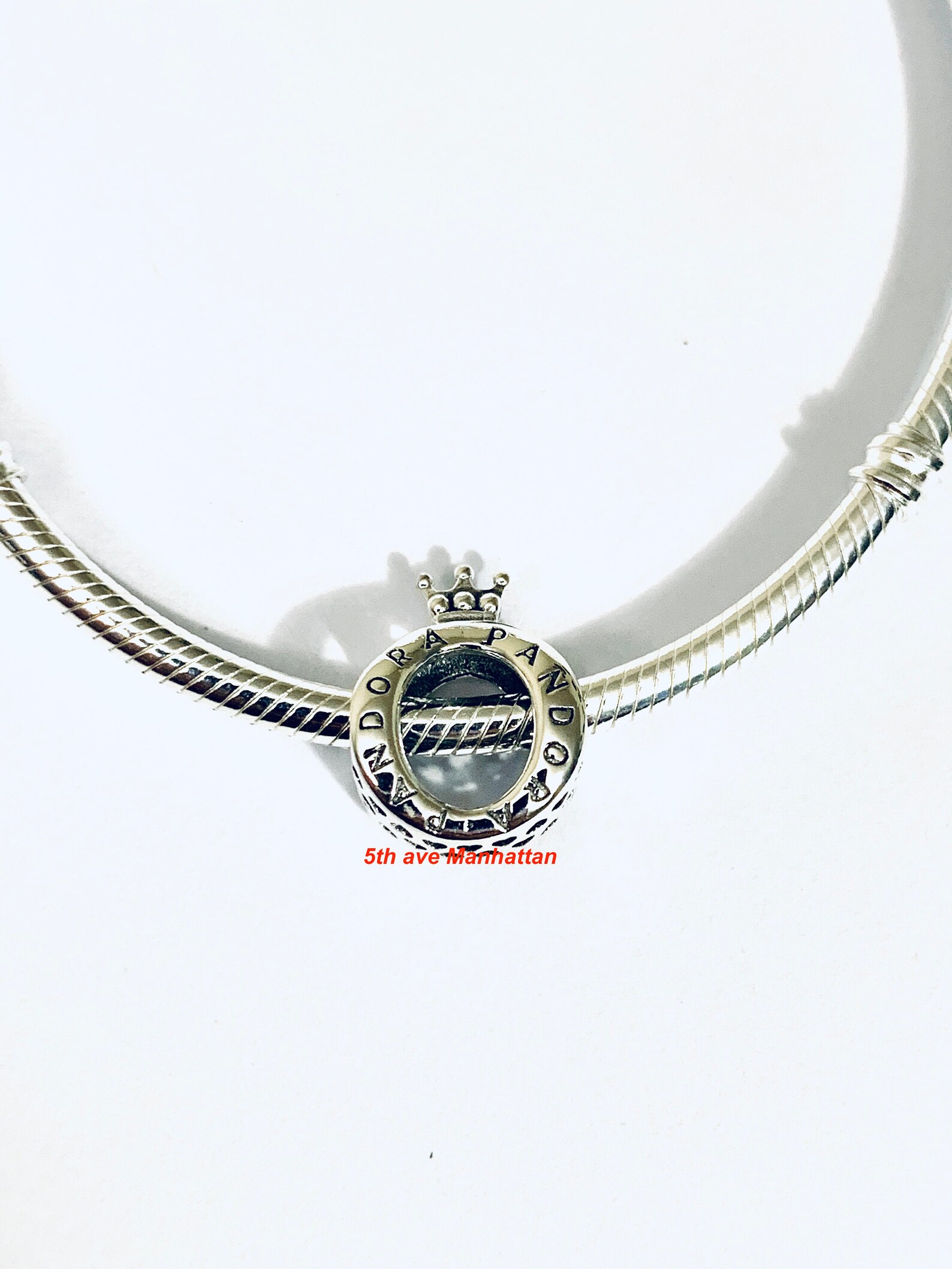 CROWN O Sterling Silver Bracelet Pendant / Pandora Charms - Etsy