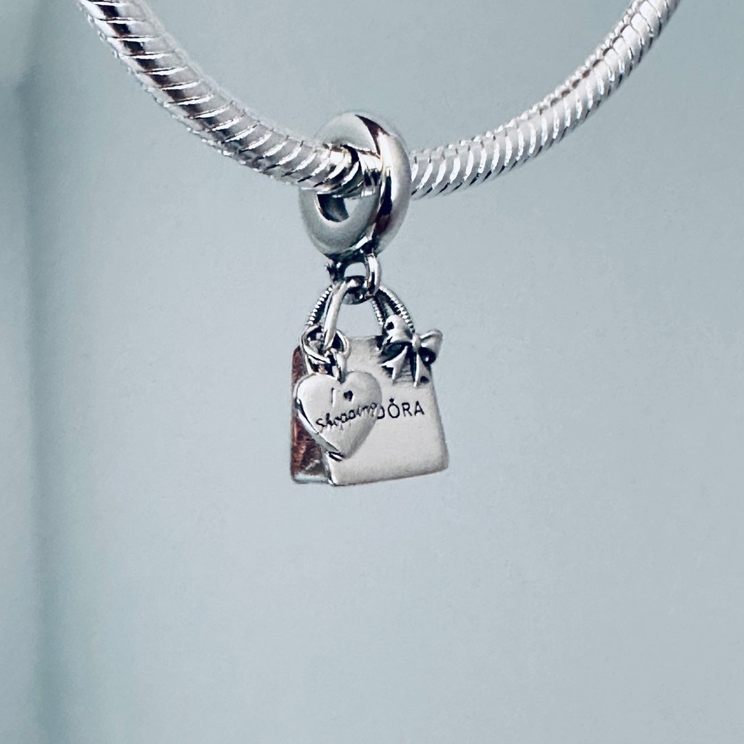 Pandora Charms/ Pandora Shopping Bag Dangle Charm 799536C00 / Silver ...