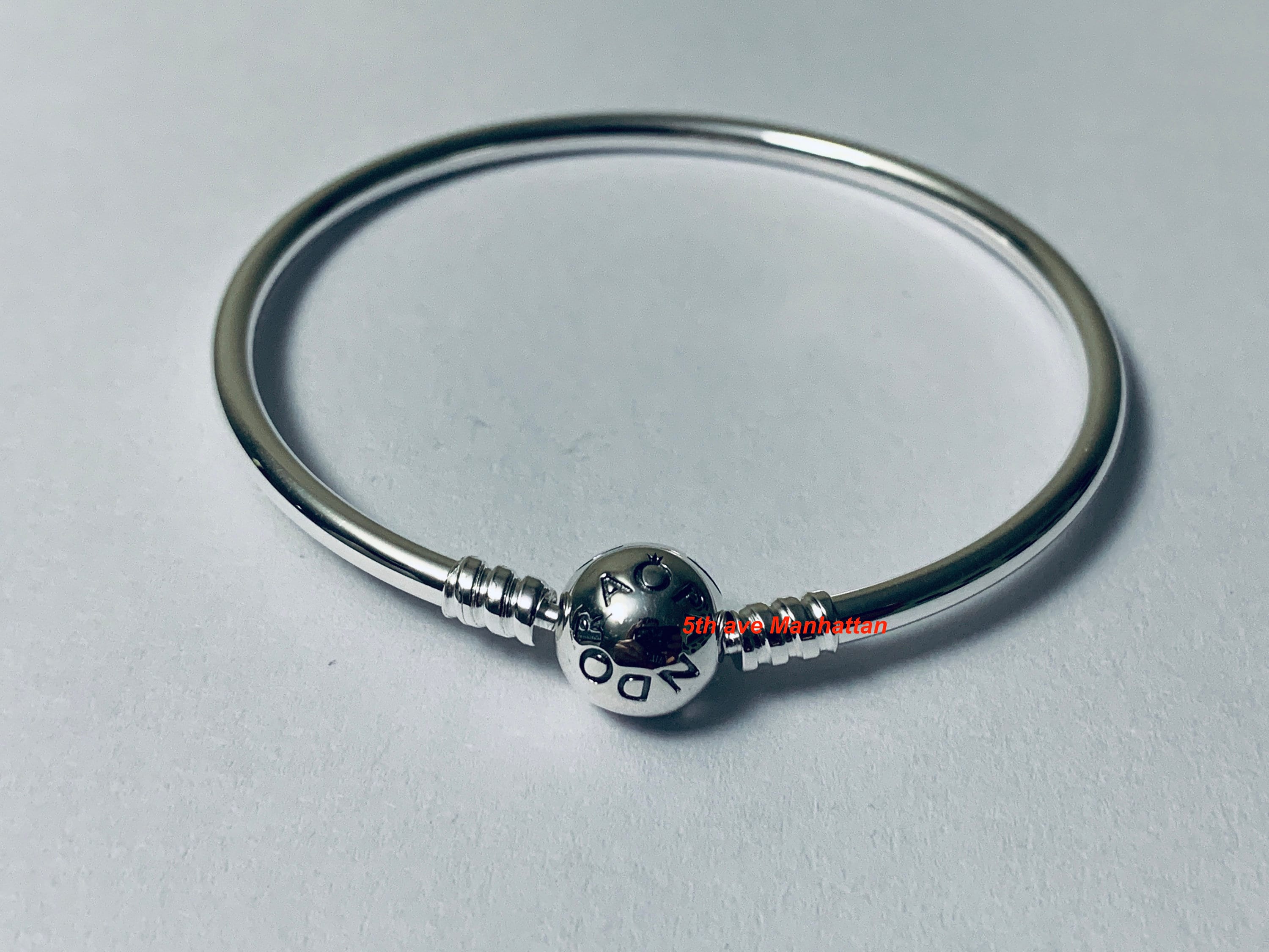 Authentic Pandora BANGLE Bracelet 925 Ale Sterling Silver / - Etsy