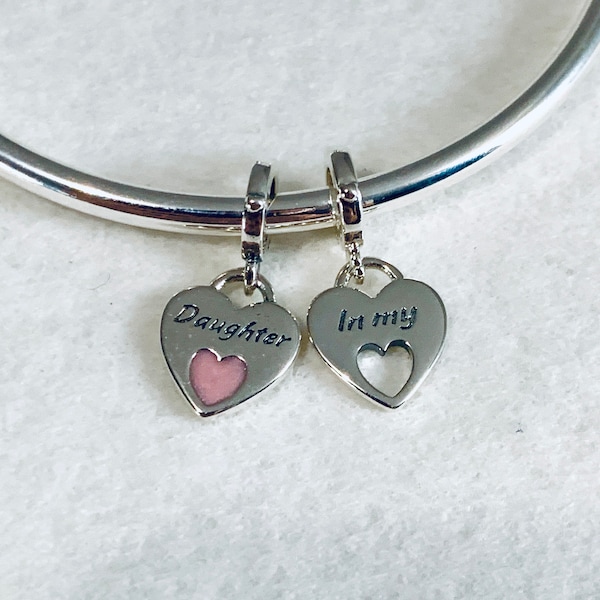 Mother and Daughter Pandora Charms - Etsy