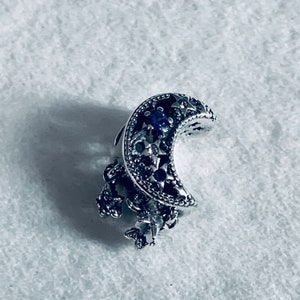 Authentic Pandora Silver Star & Crescent Moon Charm 799643C01 /pandora ...