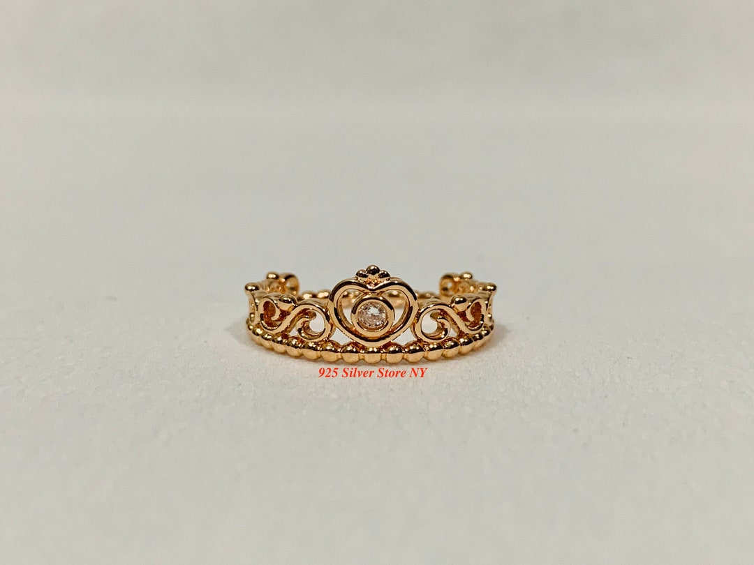 Rose Gold Princess Tiara Crown Ring 180880CZ /pandora Bracelet/pandora ...
