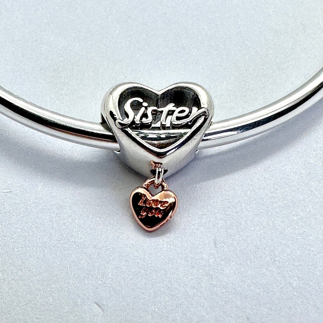 Pandora Love You Sister Heart Charm/ Pandora Bracelet/charms for ...