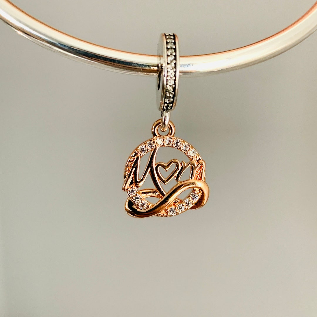 Pandora Two-tone Mom Dangle Charm /pandora Dangle Charms/pandora ...