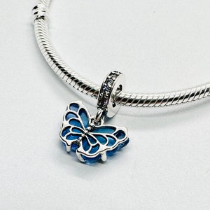 Pandora Charms, Pandora Blue Murano Glass Butterfly Dangle Charm ...