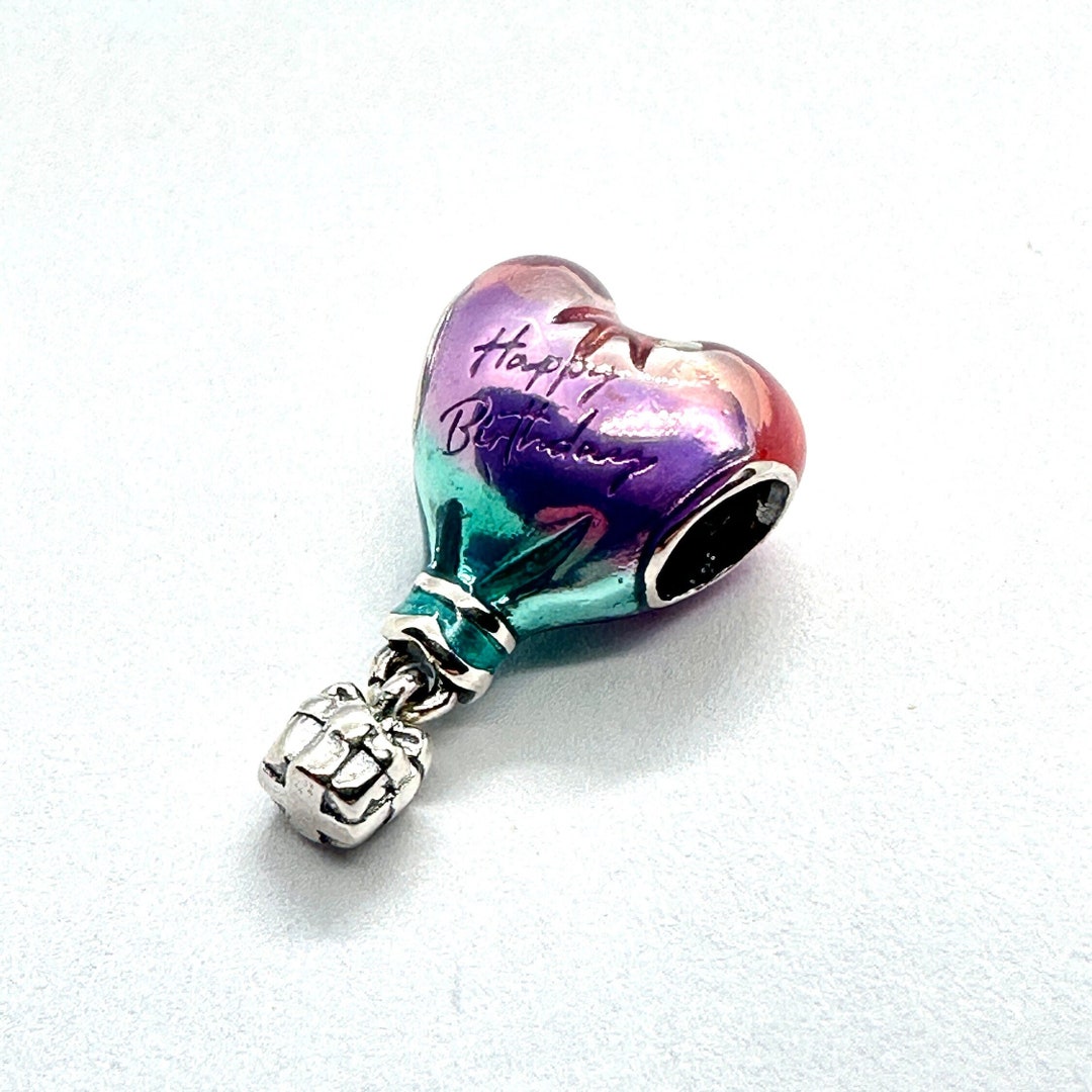 Authentic Pandora Charms, Happy Birthday Hot Air Balloon Charm/pandora ...