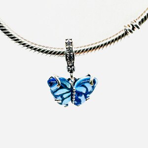 Pandora Charms, Pandora Blue Murano Glass Butterfly Dangle Charm ...