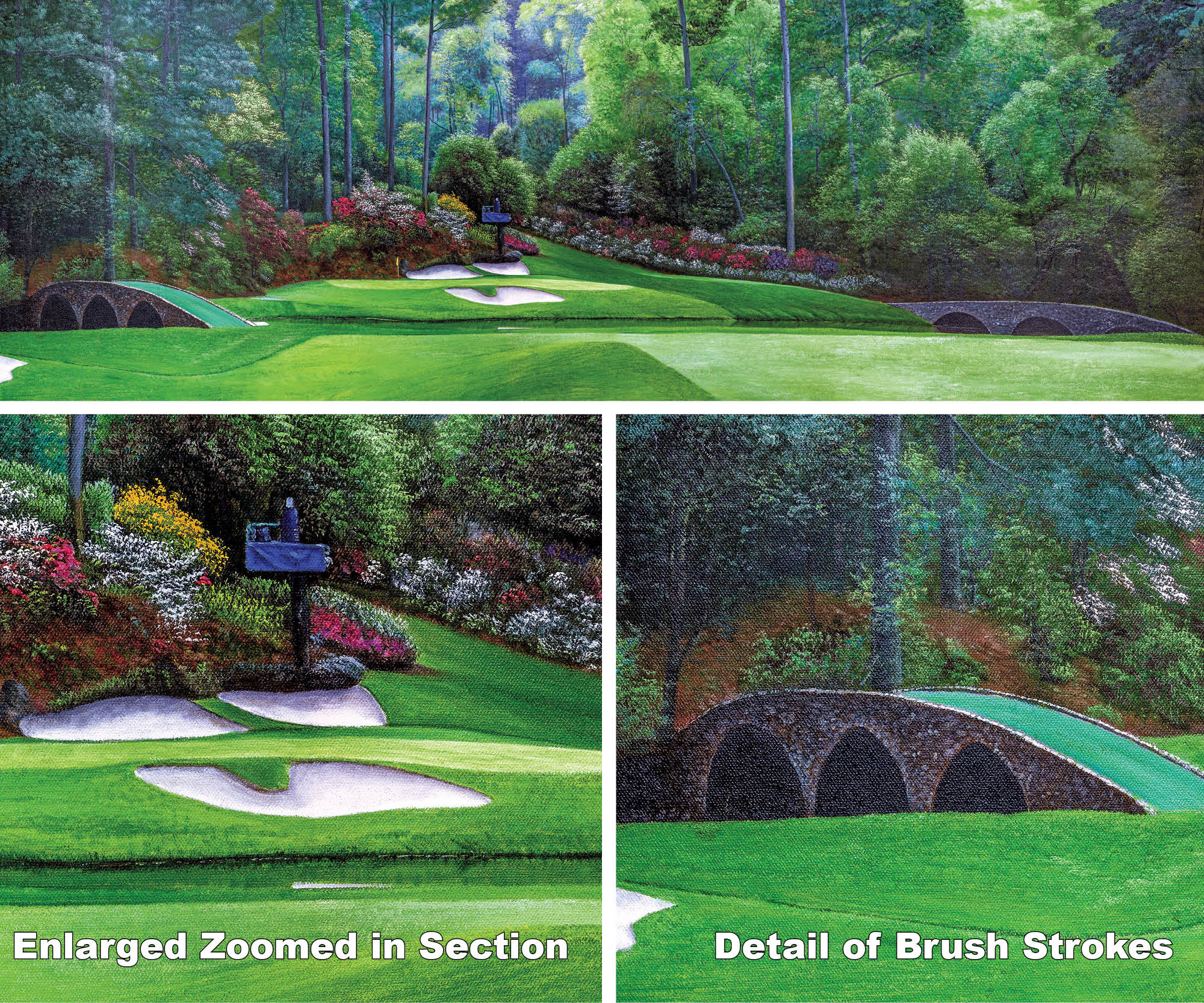 Augusta National Golf Club Masters Amen Corner Hole 12 Golden Bell Art ...