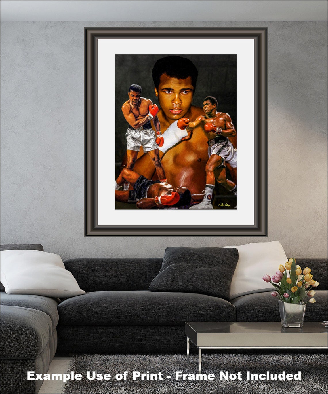 Muhammad Ali Legendary Boxer Collage Sonny Liston Knock Out Cassius ...