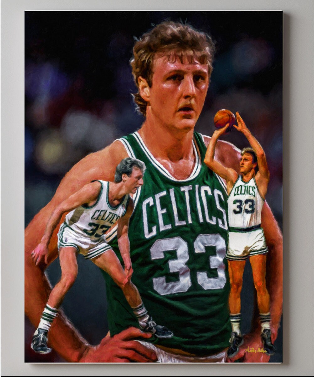 Larry Bird Boston Celtics Boston Garden NBA Basketball Art Print 11x14 ...