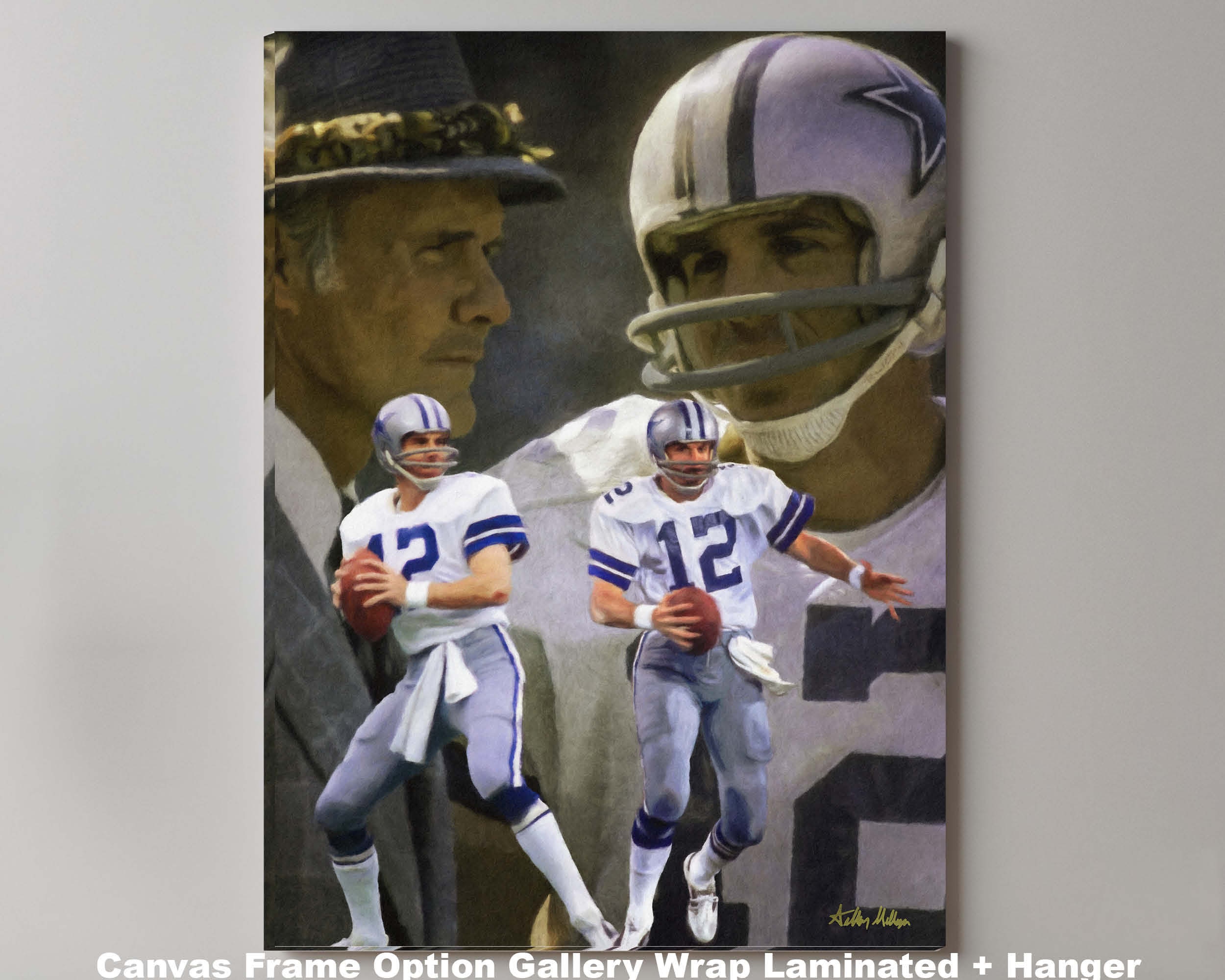 Roger Staubach Dallas Cowboys HOF Super Bowl Champion QB Quarterback ...