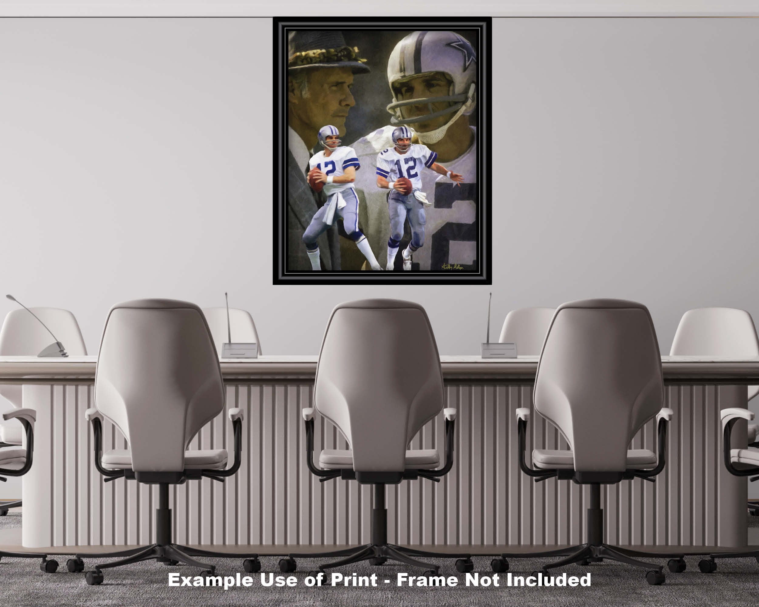 Roger Staubach Dallas Cowboys HOF Super Bowl Champion QB Quarterback ...