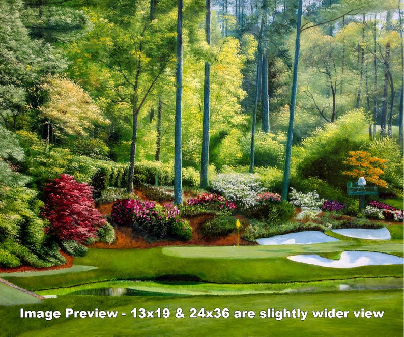 Augusta National Golf Hole 12 Golden Bell the Masters of Augusta Amen ...